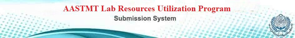 AASTMT Lab Resources Utilization Program ONLINE SUBMISSION LOGIN